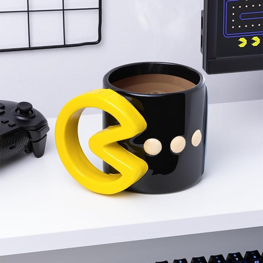 Paladone Pac-Man, taza cerámica retro 20 oz / 591 ml oficial - Oechsle