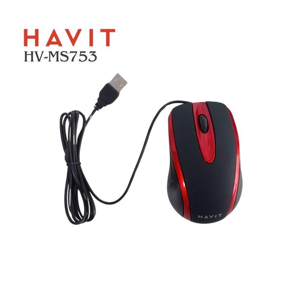 Mouse Alámbrico HAVIT HV-MS753 Sensor Óptico con conector USB - RDBK ...