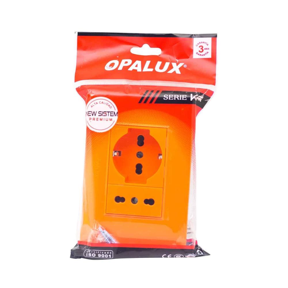Toma Corriente Schuko con Toma 3 en Línea KF4237.ORG OPALUX - Oechsle