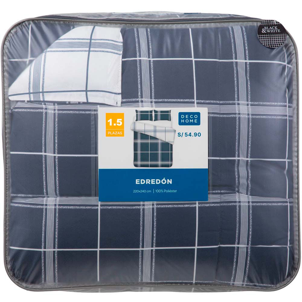Edredones DECO HOME Black&White D2 1.5 Plazas - Oechsle