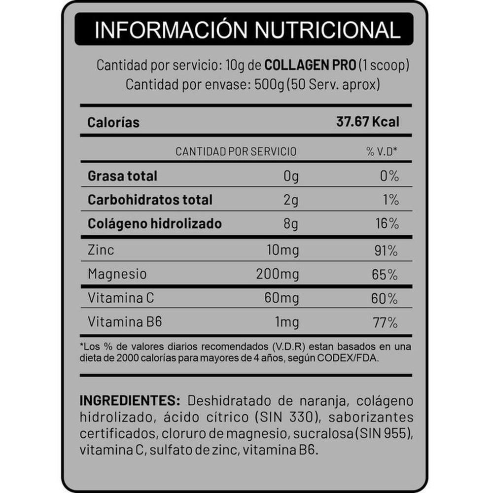 Colágeno hidrolizado Collagen 500g Fruit Punch Universe Nutrition - Oechsle