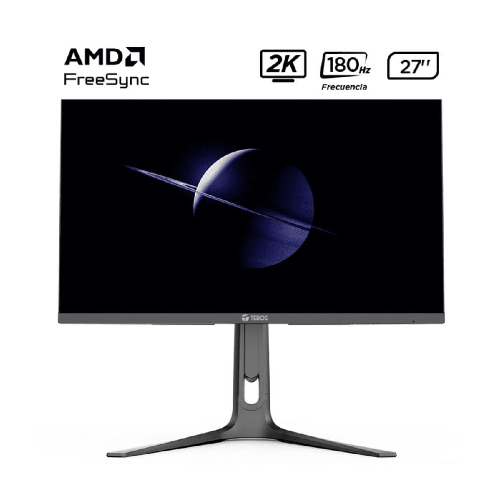 Monitor plano gaming TEROS TE-2753G 27' 2K QHD IPS 180 Hz 1 ms HDMI DP ...