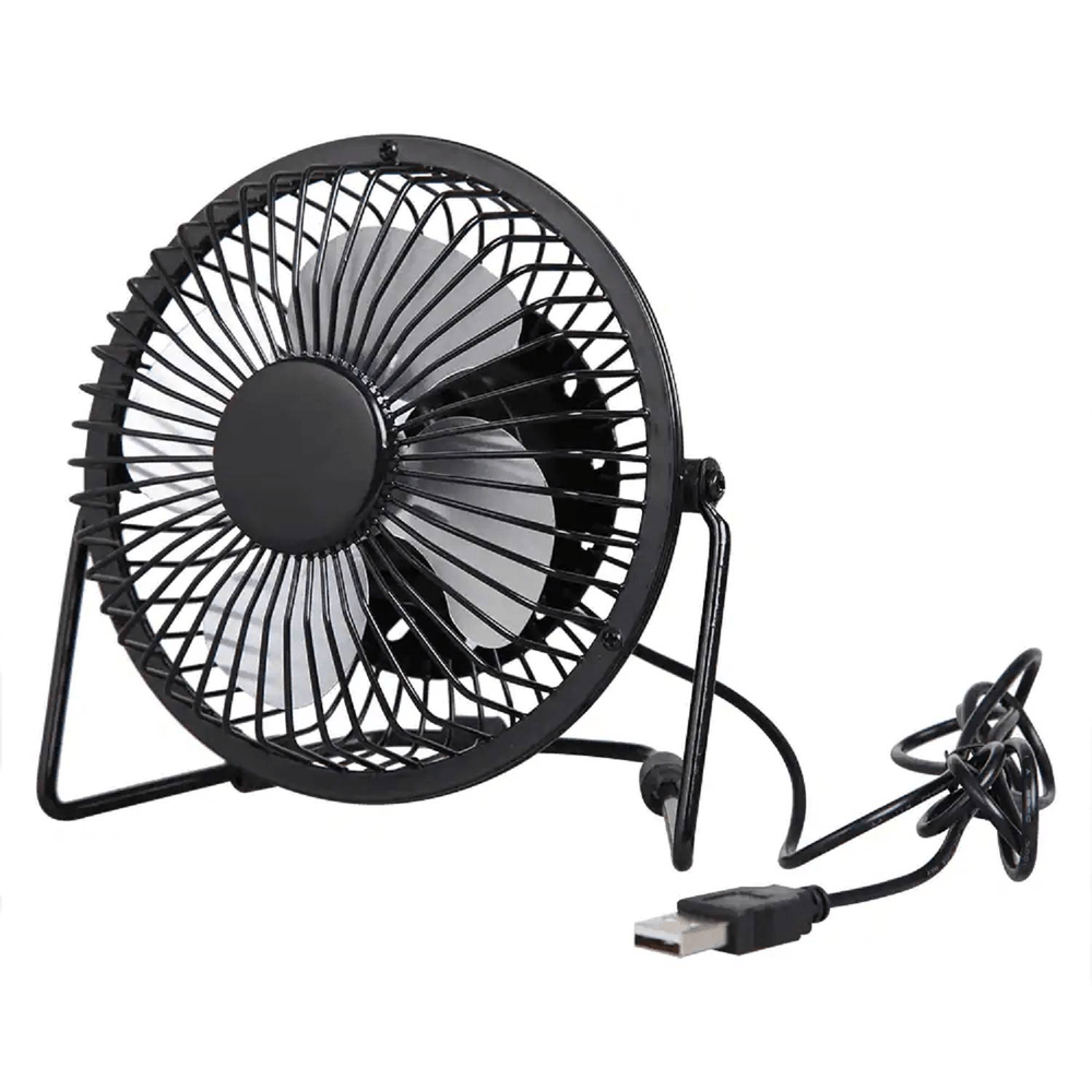 Ventilador usb de escritorio de 3 pulgadas 15x15x8cm negro - Oechsle