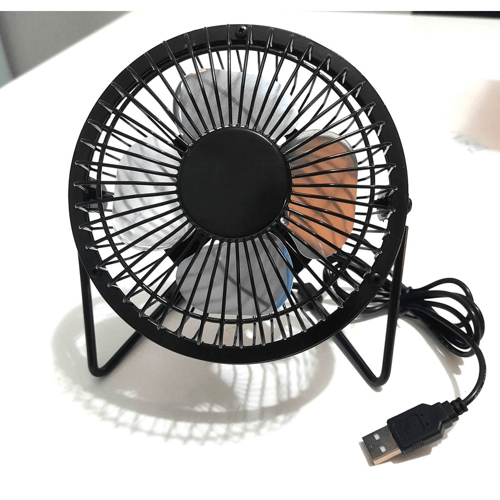 Ventilador usb de escritorio de 3 pulgadas 15x15x8cm negro - Oechsle