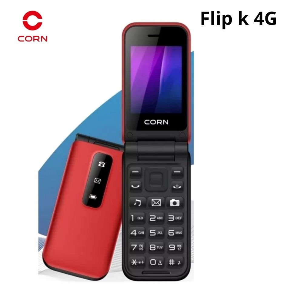 CELULAR BASICO CORN FLIP K 4G DUAL SIM -ROJO - Oechsle