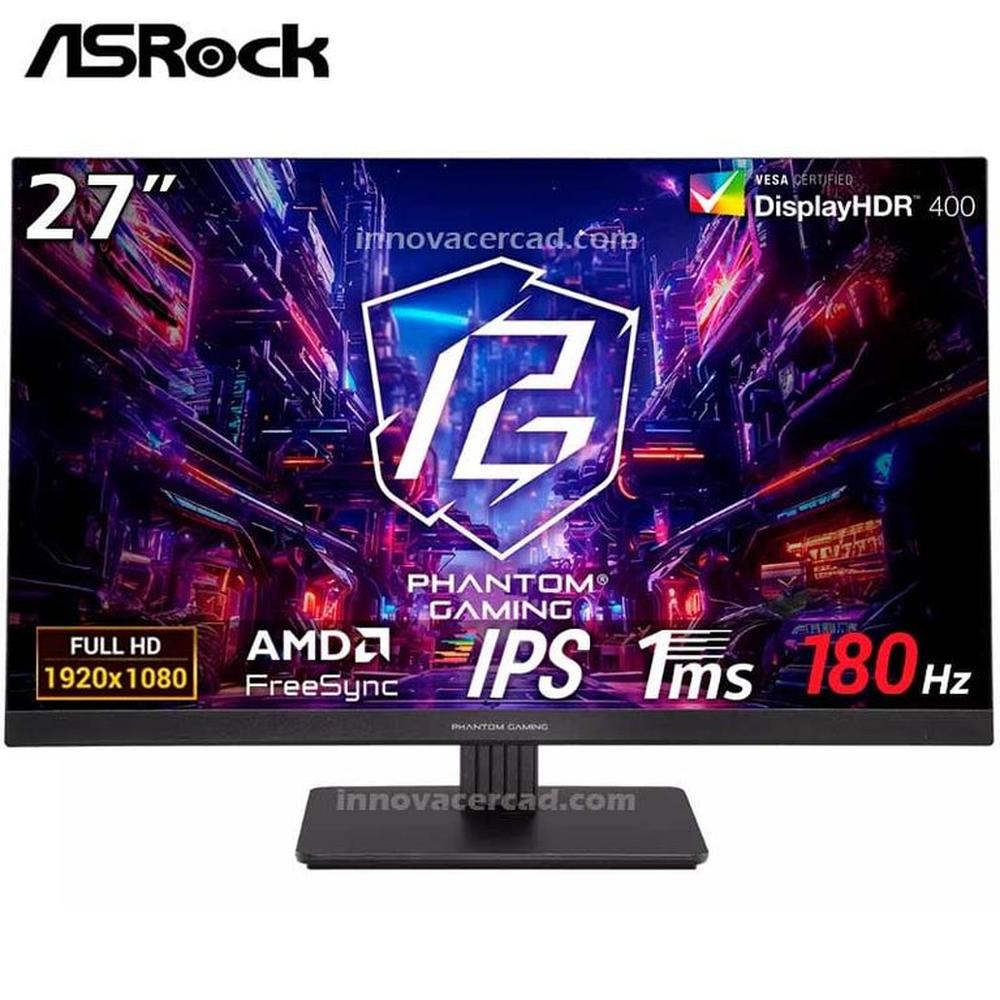 Monitor Gaming Asrock Phantom 27 PG27FFT1B 180hz 1ms IPS FreeSync ...