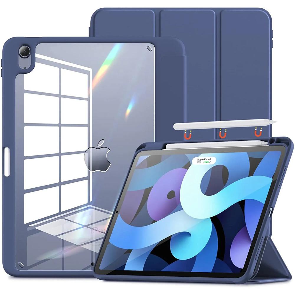 Smart Cover Ipad 10.2 Desmontable Imantada Tapa Transparente y Lavanda ...