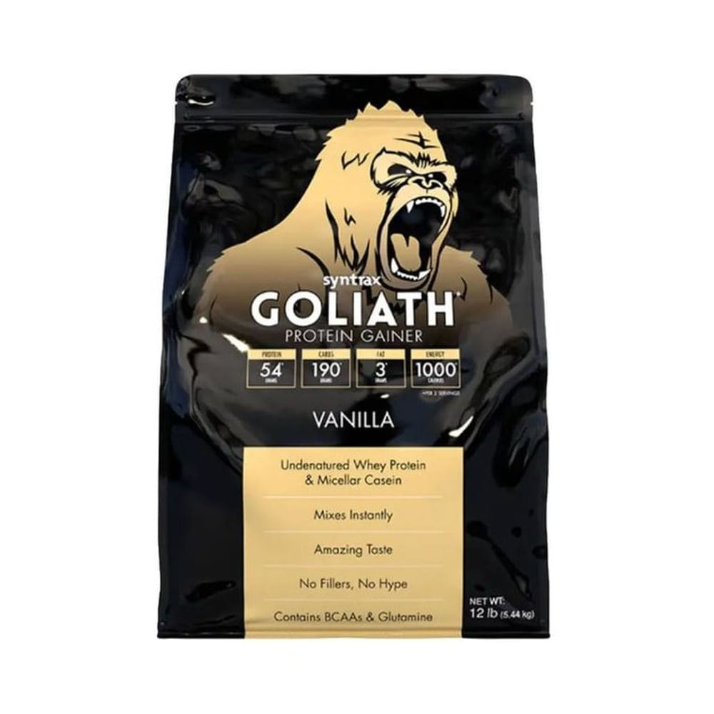 Goliath Protein Gainer 12lb Syntrax - Vainilla - Oechsle