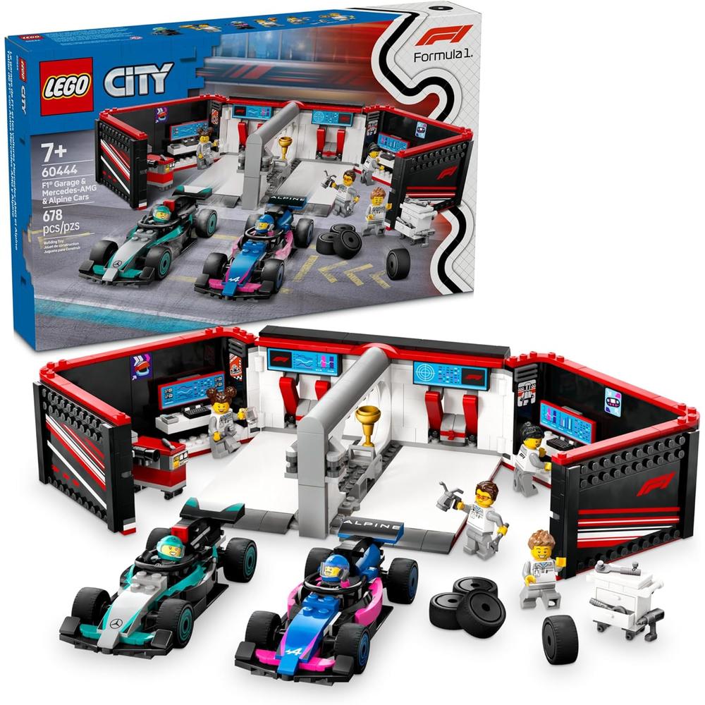 Lego City F1 Garage con coches Mercedes-AMG y Alpine, set de construcción - Oechsle