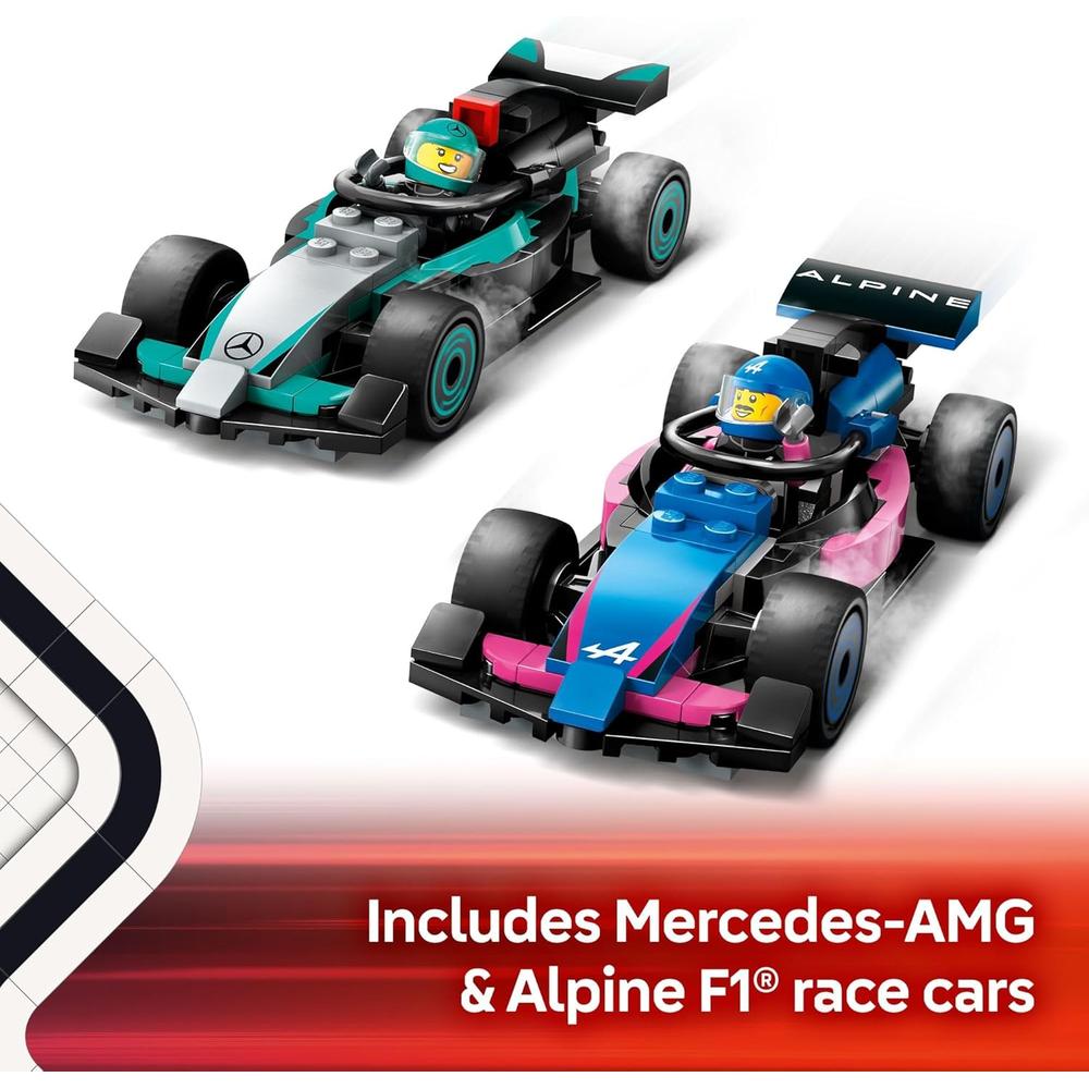 Lego City F1 Garage con coches Mercedes-AMG y Alpine, set de construcción - Oechsle
