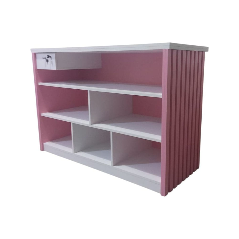 Counter de Recepción Rosado & Blanco Melamina | Oechsle - Oechsle