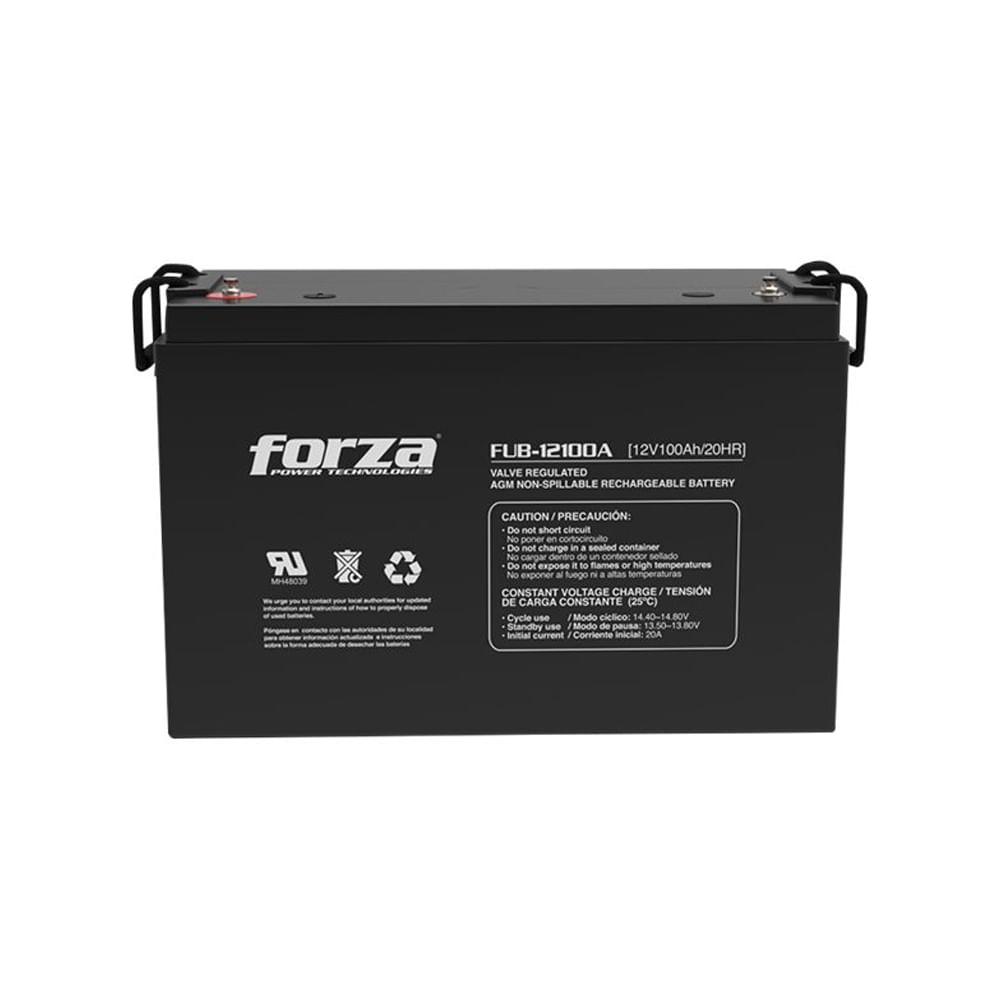 Batería de UPS Forza FUB-12100A 100 Ah Ácido de Plomo Negra - Energía ...