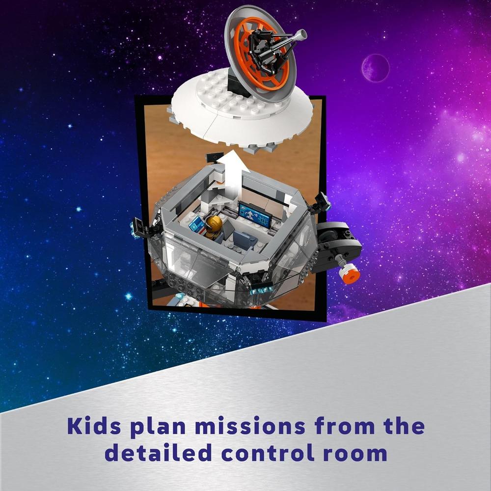 Lego City Base espacial y plataforma de lanzamiento con 6 minifiguras ...