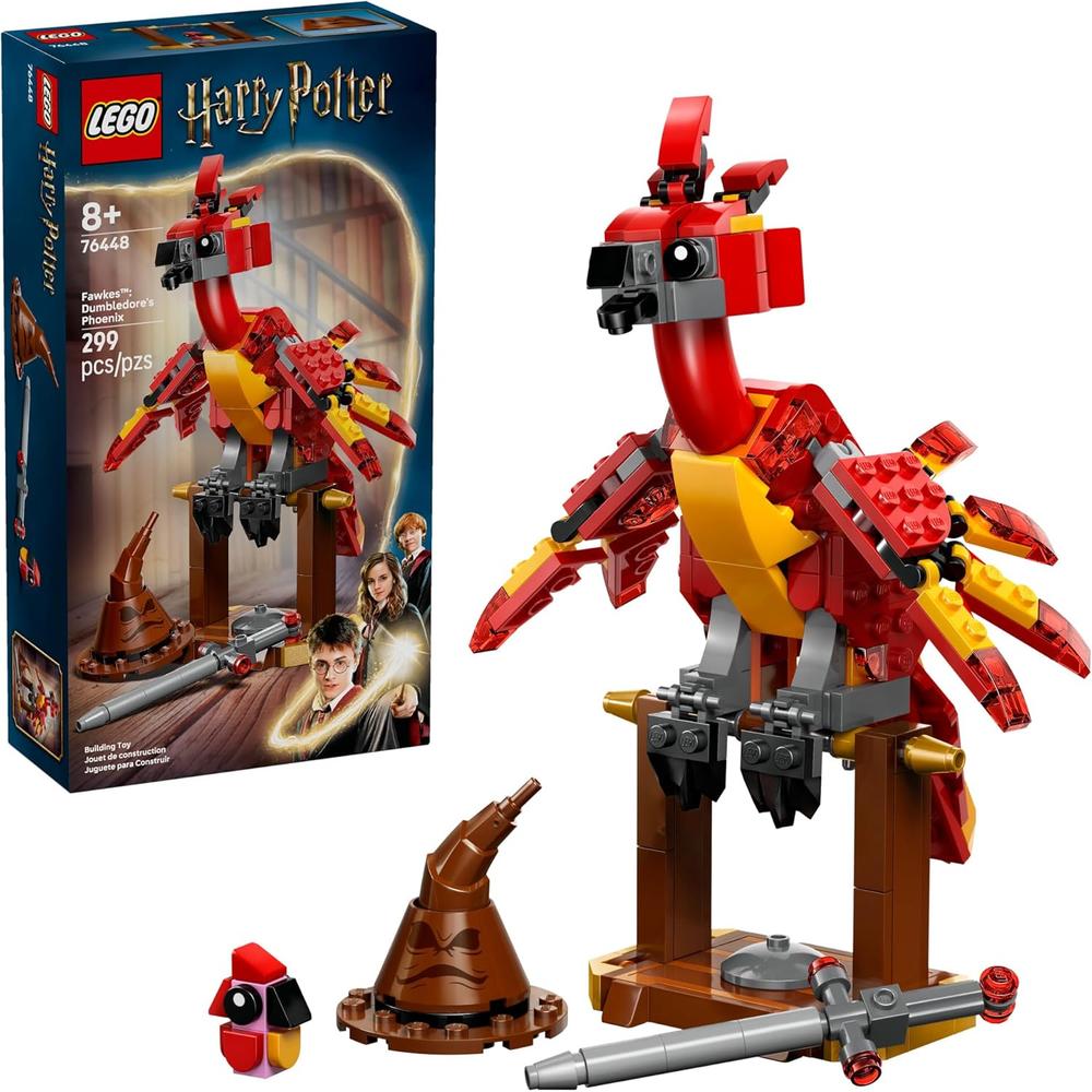 Lego Harry Potter Fawkes, el fénix de Dumbledore, construcción y juego ...