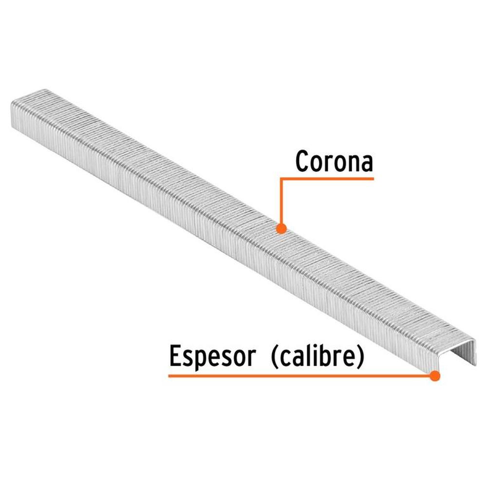 GRAPAS corona 3/8" calibre 22, 6mm, 5000 UNIDADES - Oechsle