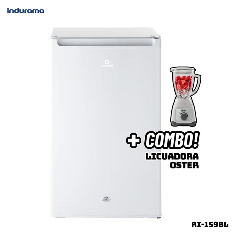 FRIGOBAR INDURAMA 122 L BLANCO - RI-159BL + LICUADORA OSTER BLANCA ...