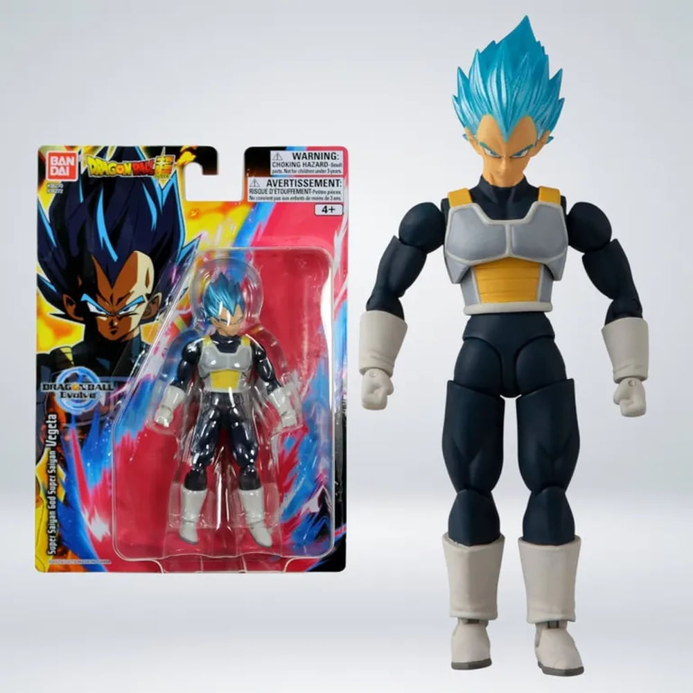 FIGURA DE ACCION DBZ EVOLVE - GOD SUPER SAIYAN VEGETA AZUL | Oechsle ...