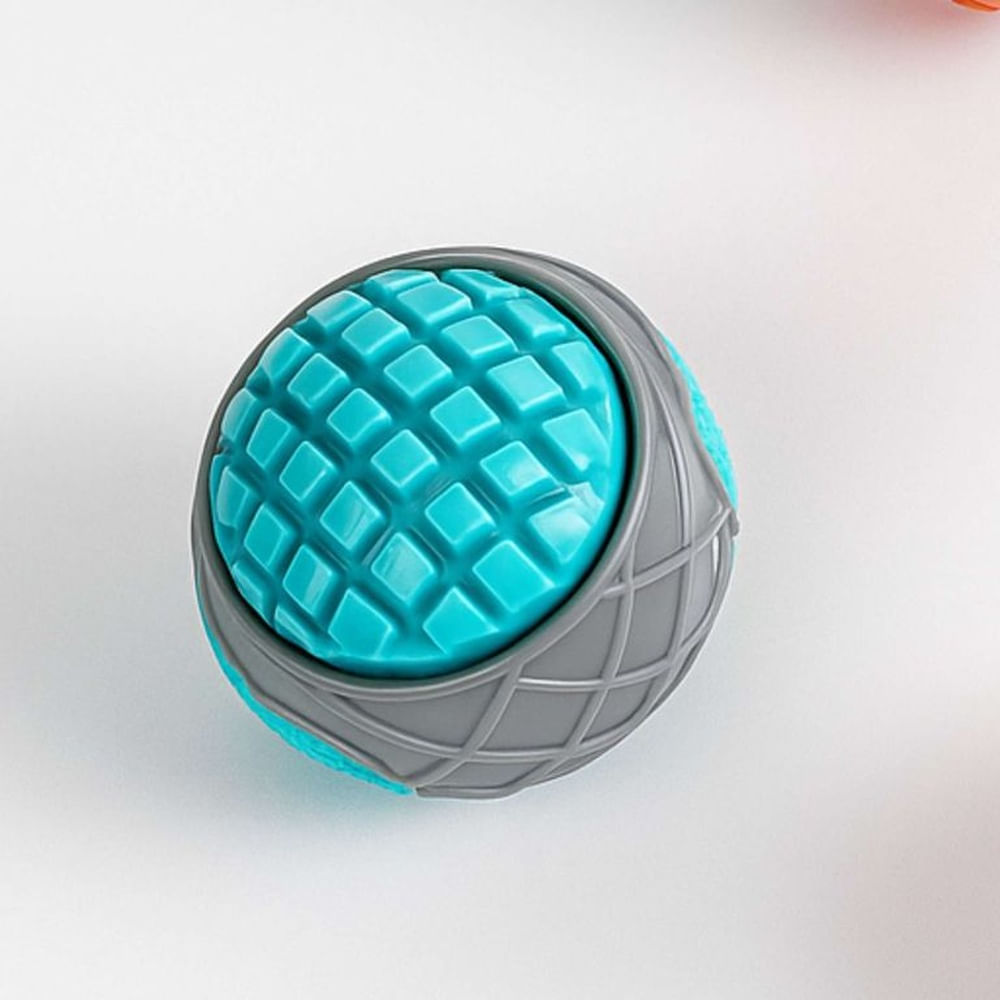 WaffleBall - Pelota de Jebe Masticable para Perros Gris Turquesa ...