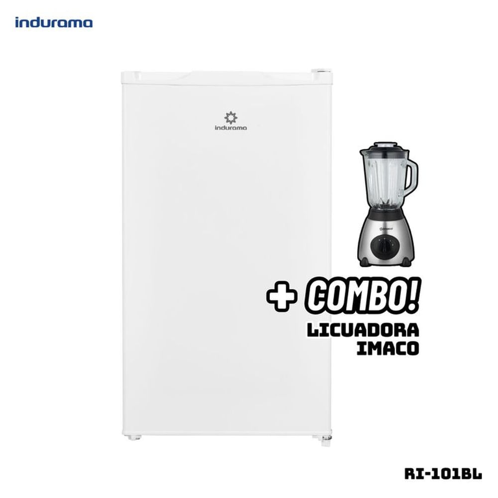 FRIGOBAR INDURAMA 90 L BLANCO - RI-101BL + LICUADORA IMACO - Oechsle