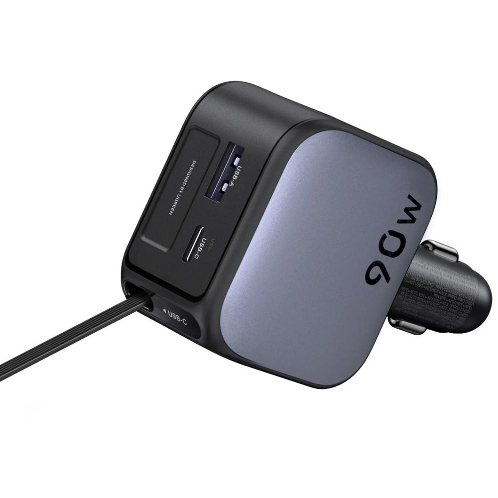 UGREEN Cargador 90W Carro Carga Rápida Cable USB-C Retráctil Incluido EC603 - 55909B - Oechsle
