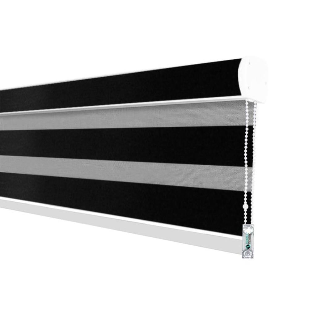 Cortina Roller Duo Premium Screen Negro Ancho 160cm x Alto 140cm - Oechsle