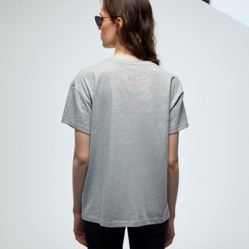 Polo Mujer Sfera Licencia Mafalda Gris Claro | Oechsle.pe - Oechsle