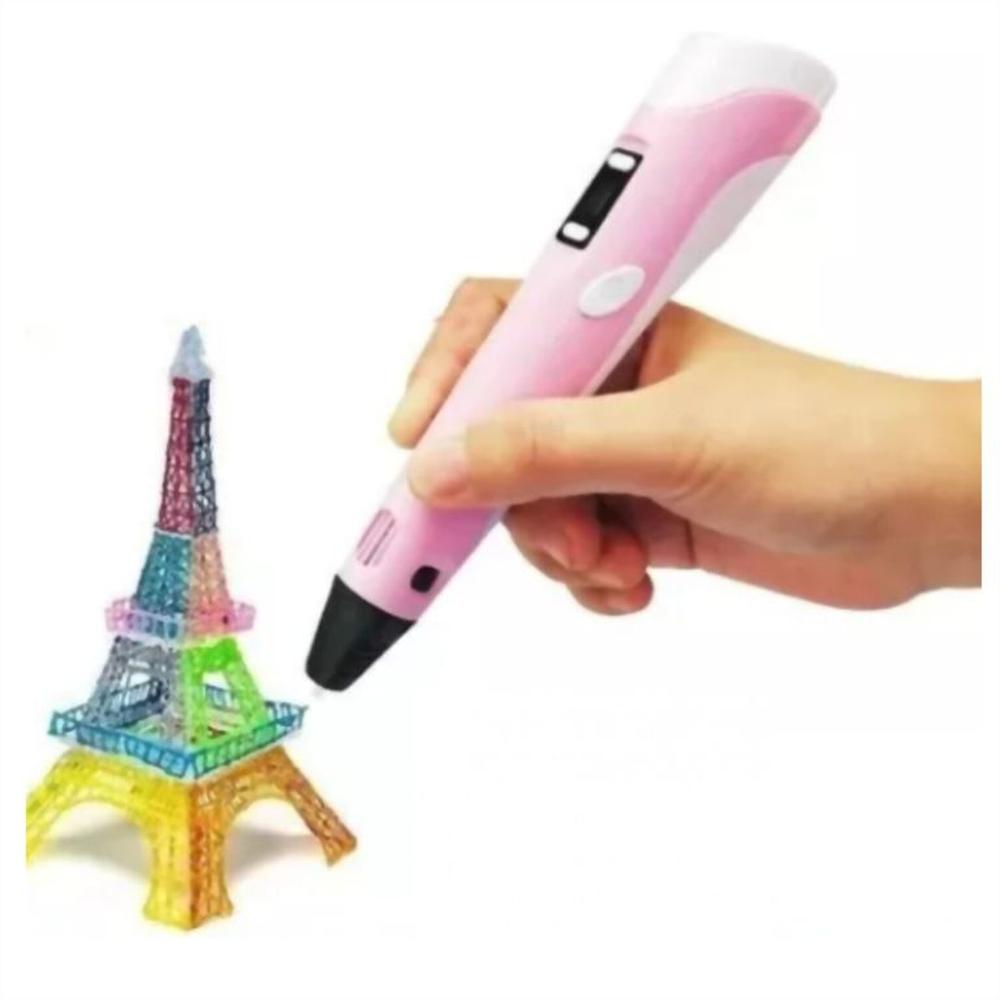 Lápiz 3D Impresión Rose LCD+3 Filamentos Navidad Genieka - Oechsle