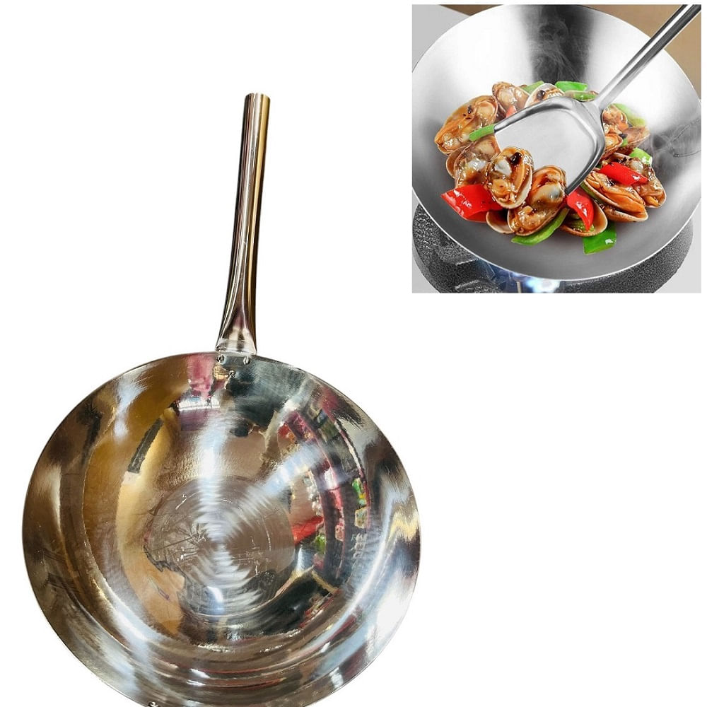 Sarten wok Chifero 36cm de Acero Inoxidable - Oechsle