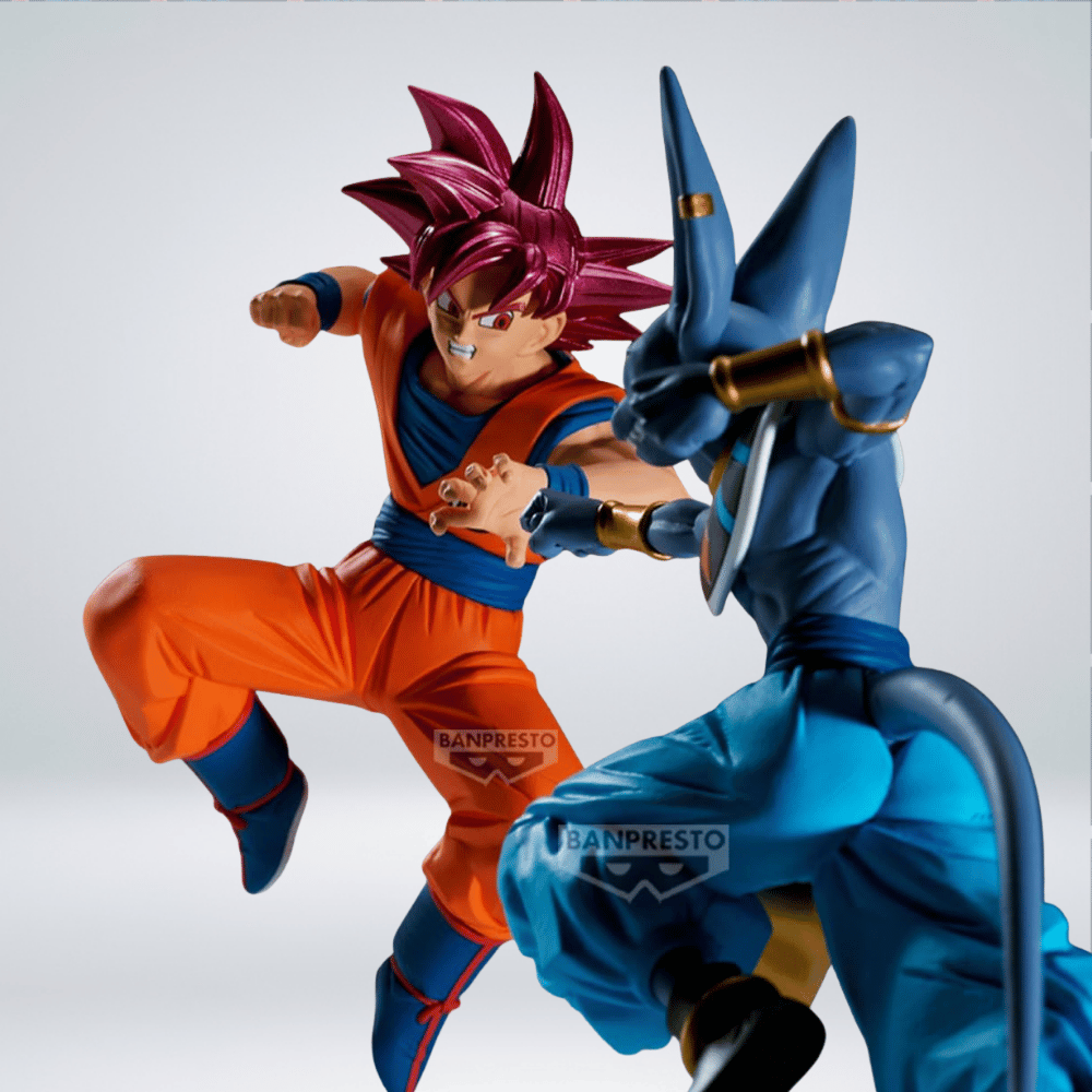 FIGURAS BANPRESTO DBZ - MATCH MAKERS SUPER SAIYAN GOD SON GOKU VS ...
