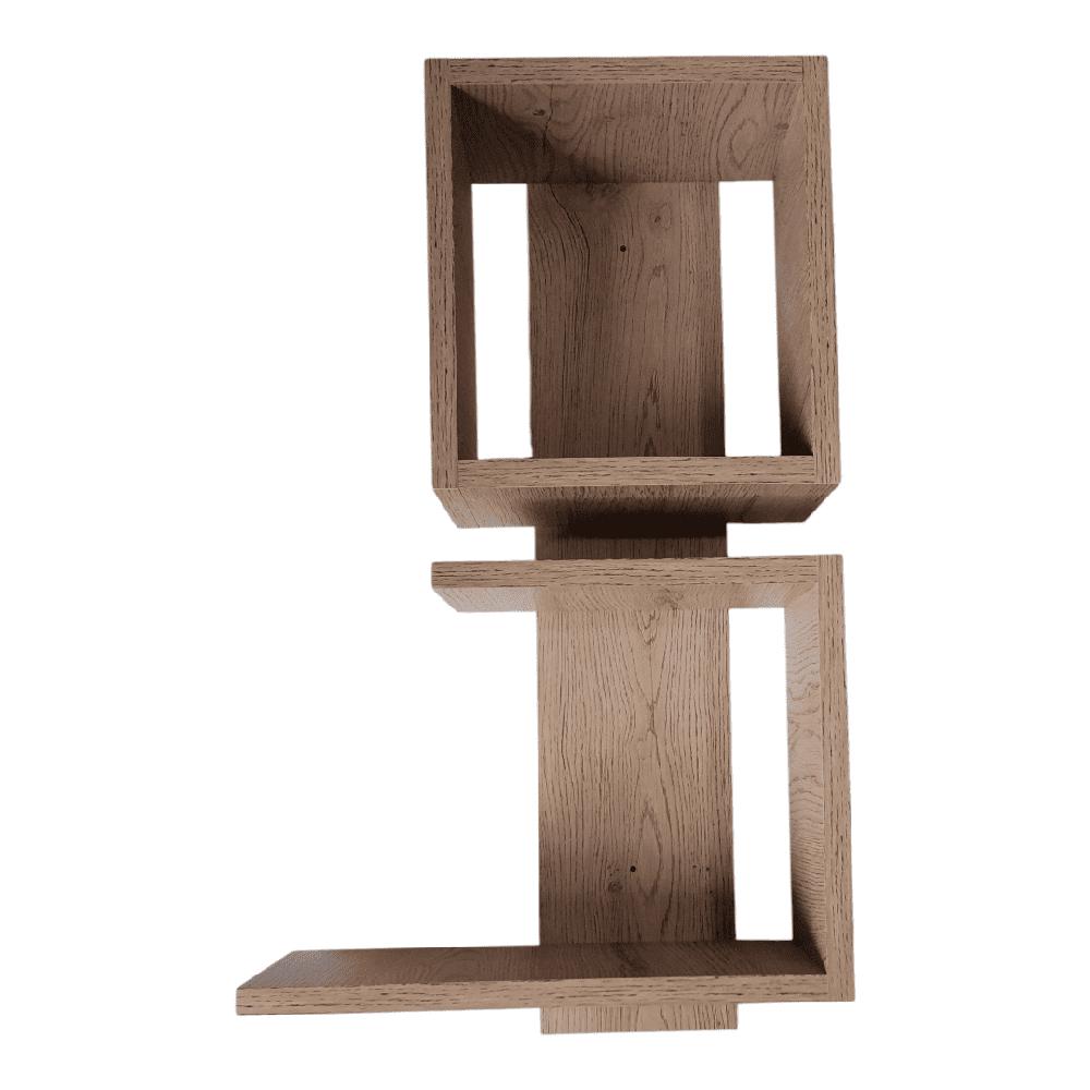 Repisa flotante asimétrica melamina Macadamia - Oechsle