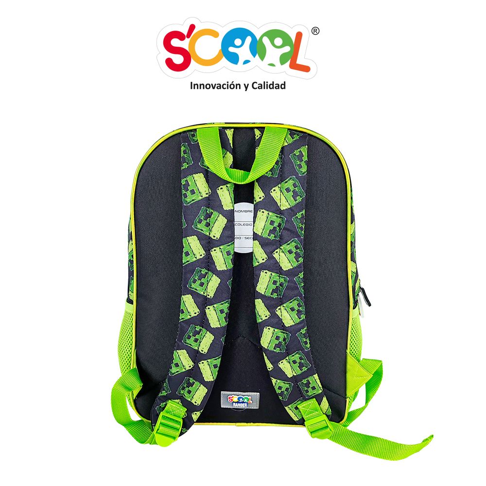 Set Mochila Ranger Deluxe Oficina Eva 3D Minecraft | Oechsle - Oechsle
