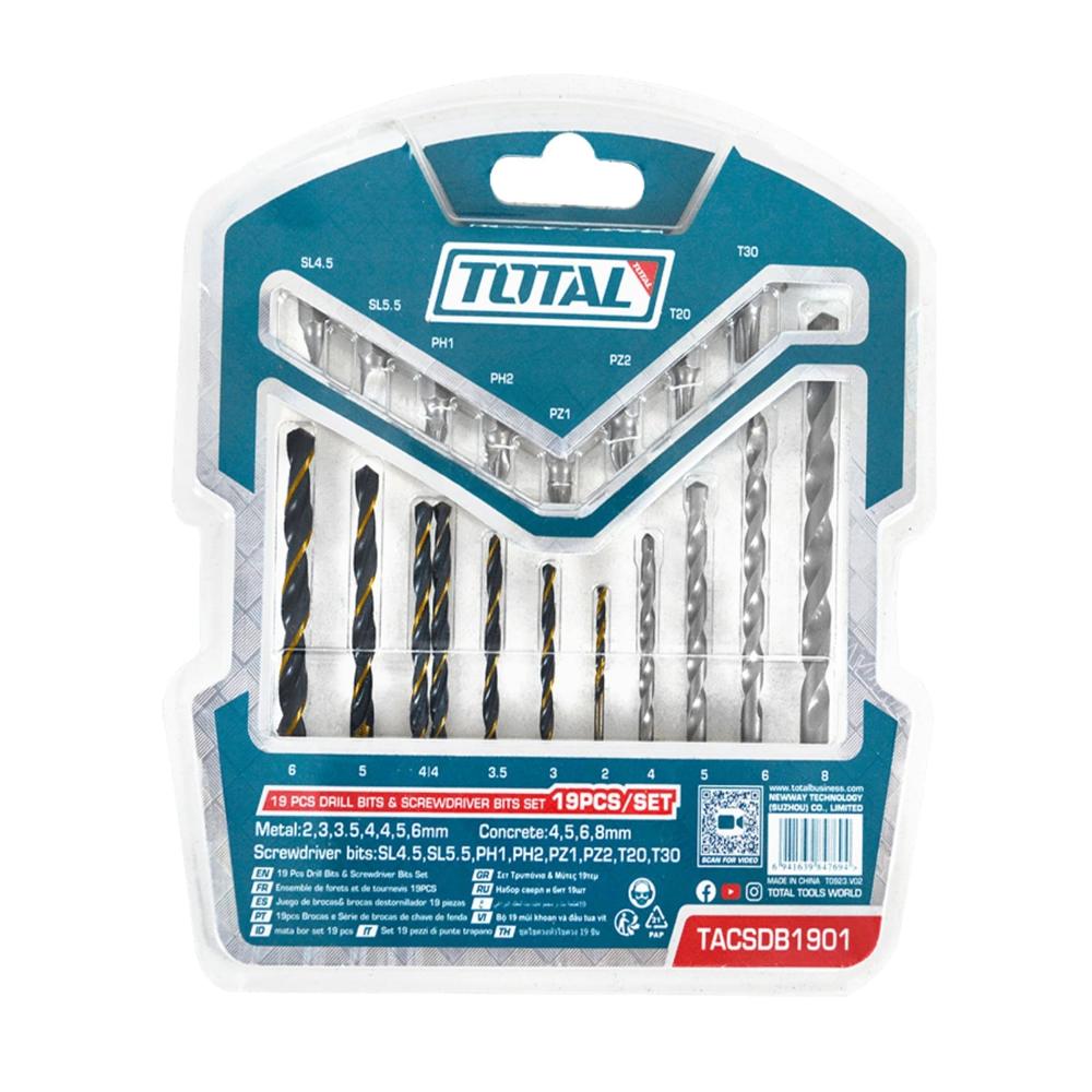Set de Broca para Metal y Concreto + Puntillas 8 Piezas Total ...