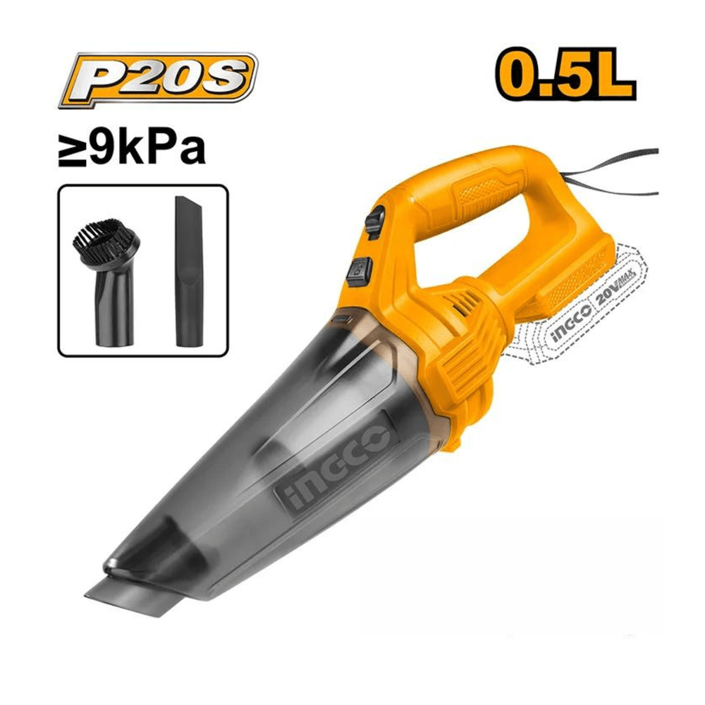 Aspiradora 0.5 LItros 20v + 2 Baterias 2ah y Cargador Ingco CVLI201261 ...