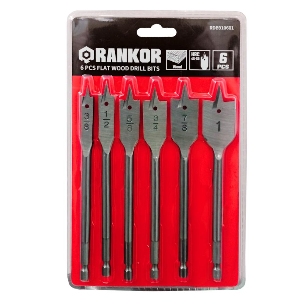 Juego de 6 Brocas paleta para madera Rankor RDB910601 - Oechsle