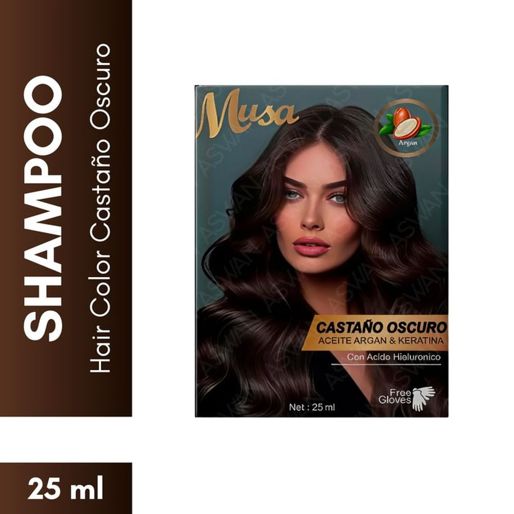 Shampoo Hair Color Castaño Oscuro 25 ml - MUSA | Oechsle - Oechsle