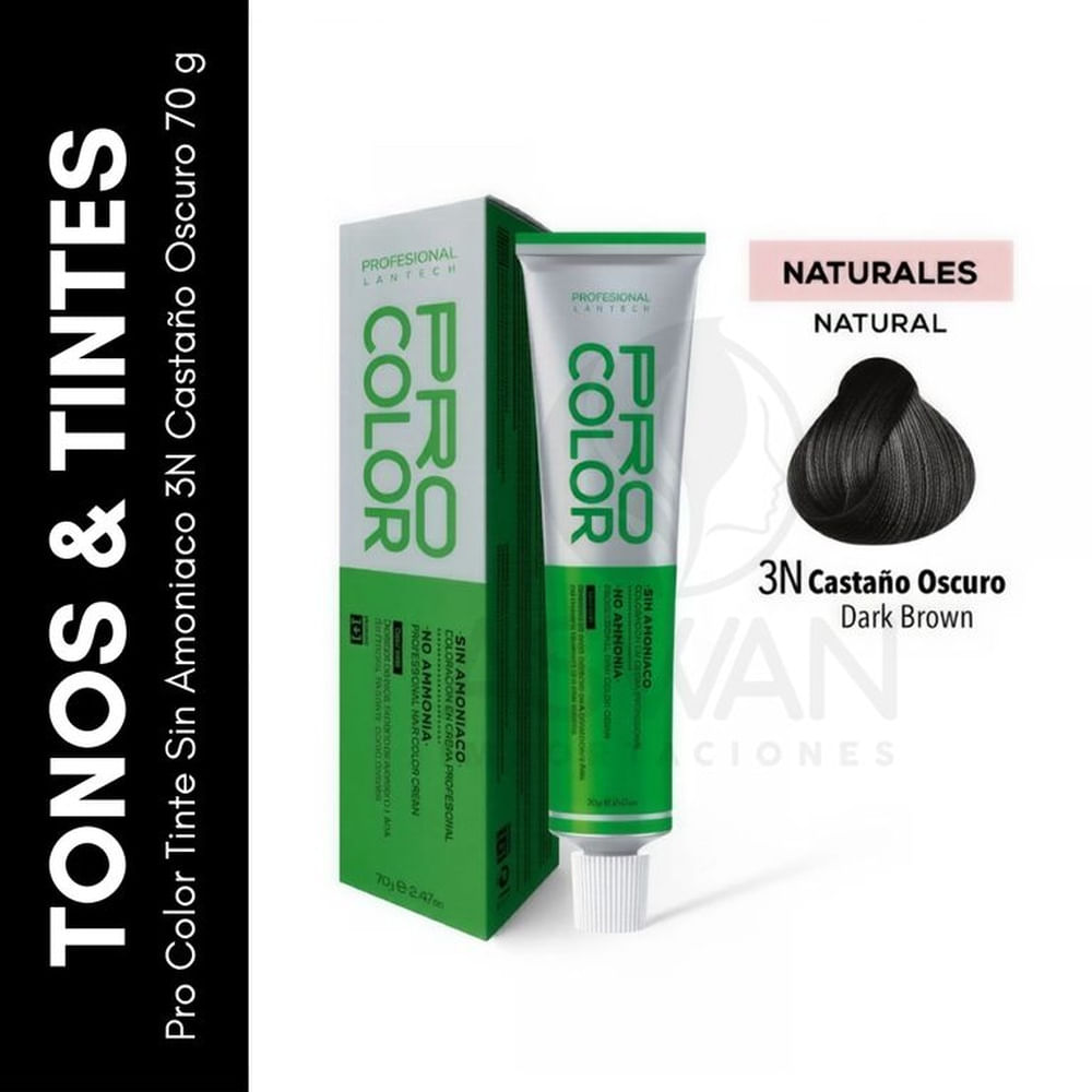 Pro Color Tinte Sin Amoniaco 3N Castaño Oscuro 70 g | Oechsle - Oechsle