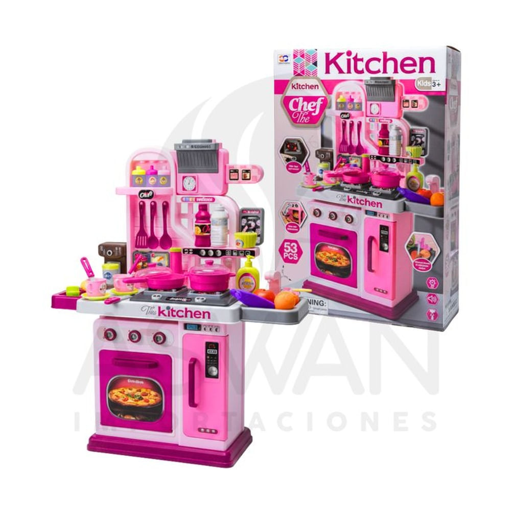 Juguete Kit Cocina Kitchen Rosa 53 pcs Multicolor | Oechsle - Oechsle