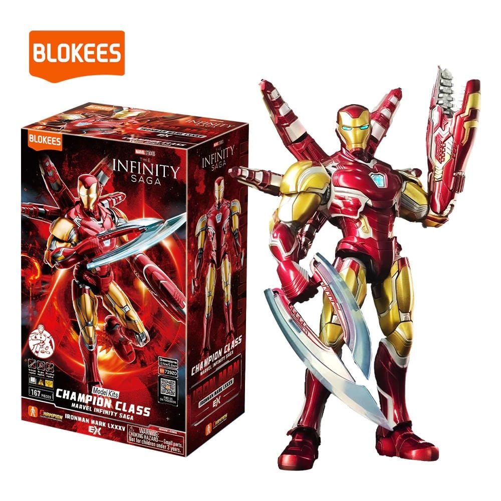 Blokees Marvel Infinity Champion Class Ironman Mark LXXXV EX Armable ...