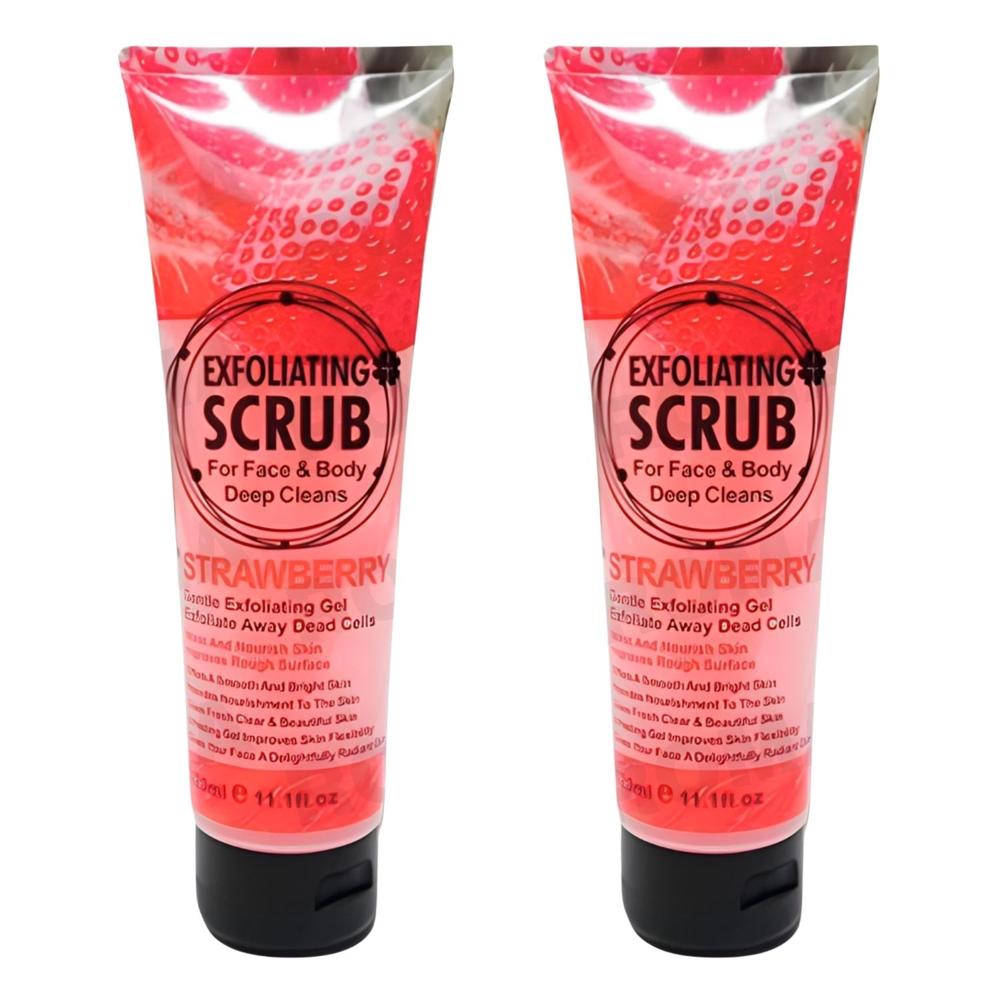 PACK 2 EXFOLIANTE FACIAL Y CORPORAL FRESA 320ML WOKALI - Oechsle