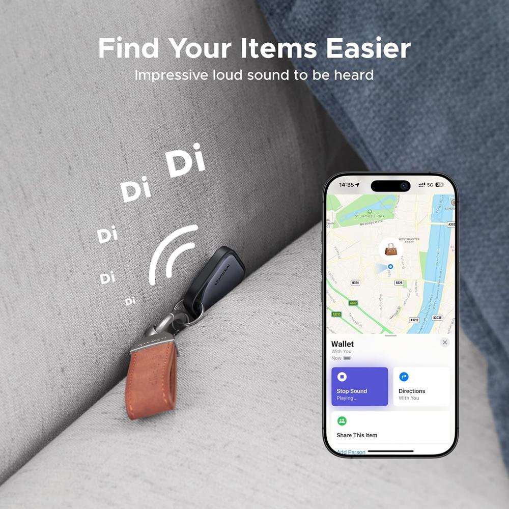 Localizador Ugreen Bluetooth Finetrack Smart Finder 5.3 55769P - Oechsle