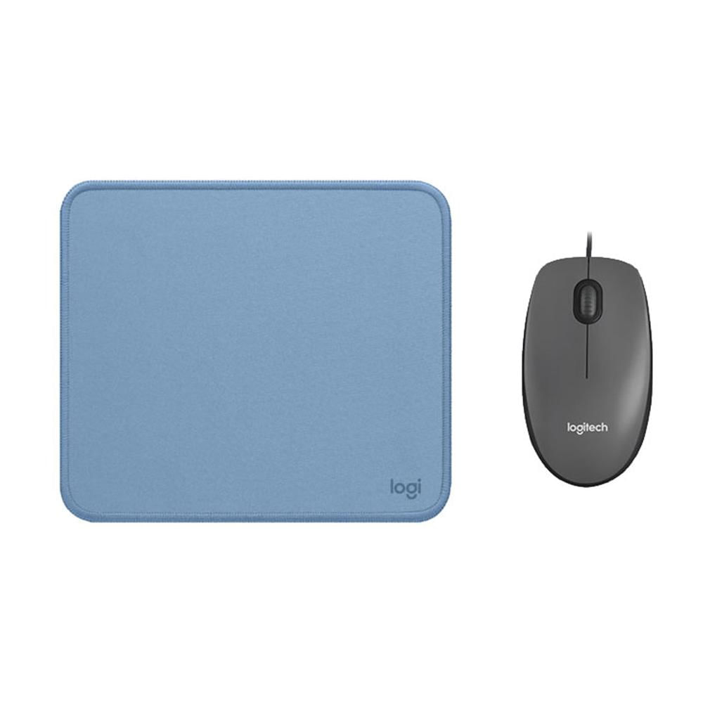 COMBO LOGITECH MOUSE M90 GRIS PAD MOUSE 200X230 AZUL - Oechsle