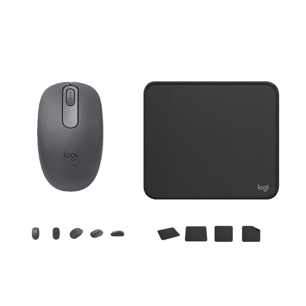 LOGITECH MOUSE M196 Y PAD MOUSE 200x230 NEGRO - Oechsle