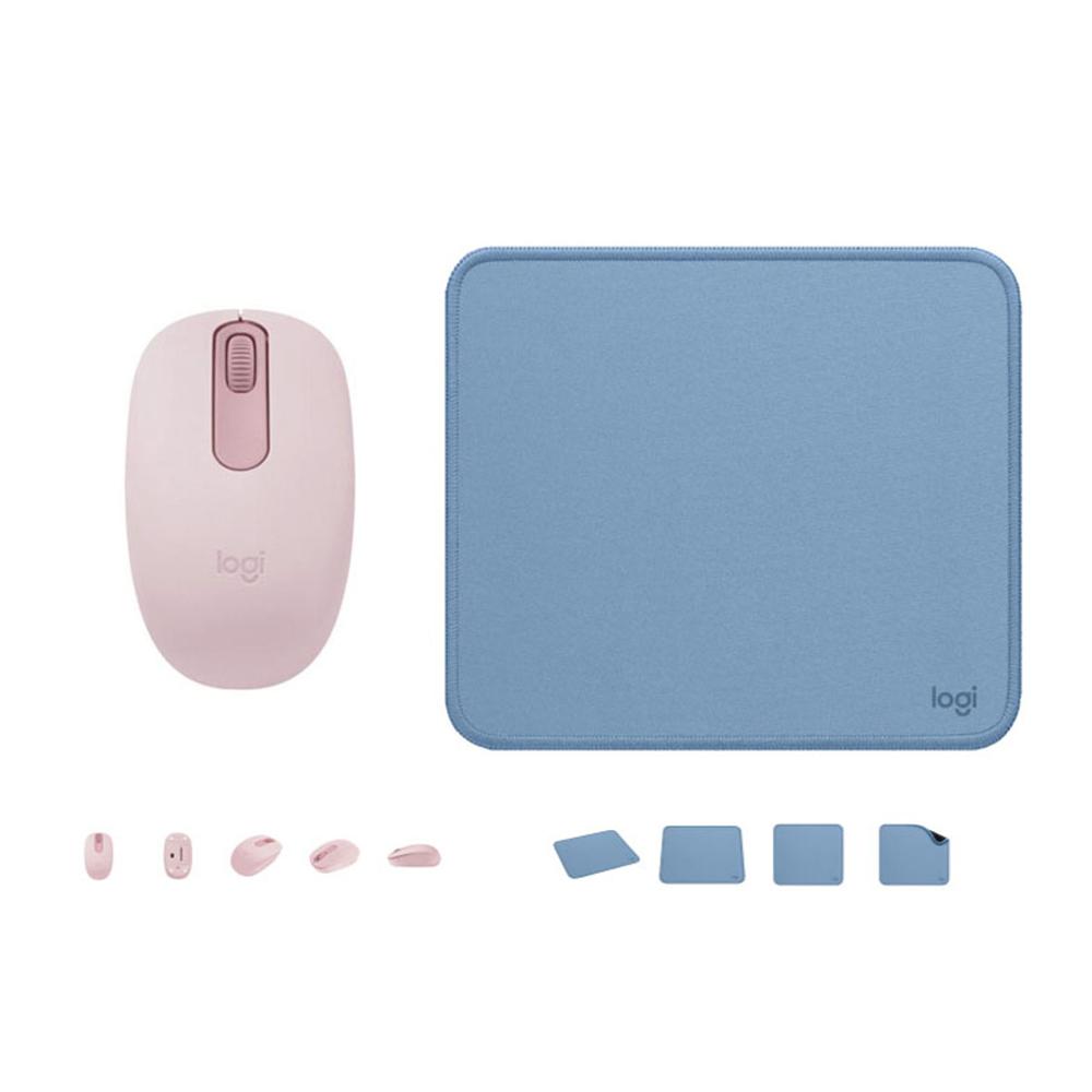 LOGITECH MOUSE M196 ROSADO PAD MOUSE 200x230 AZUL - Oechsle