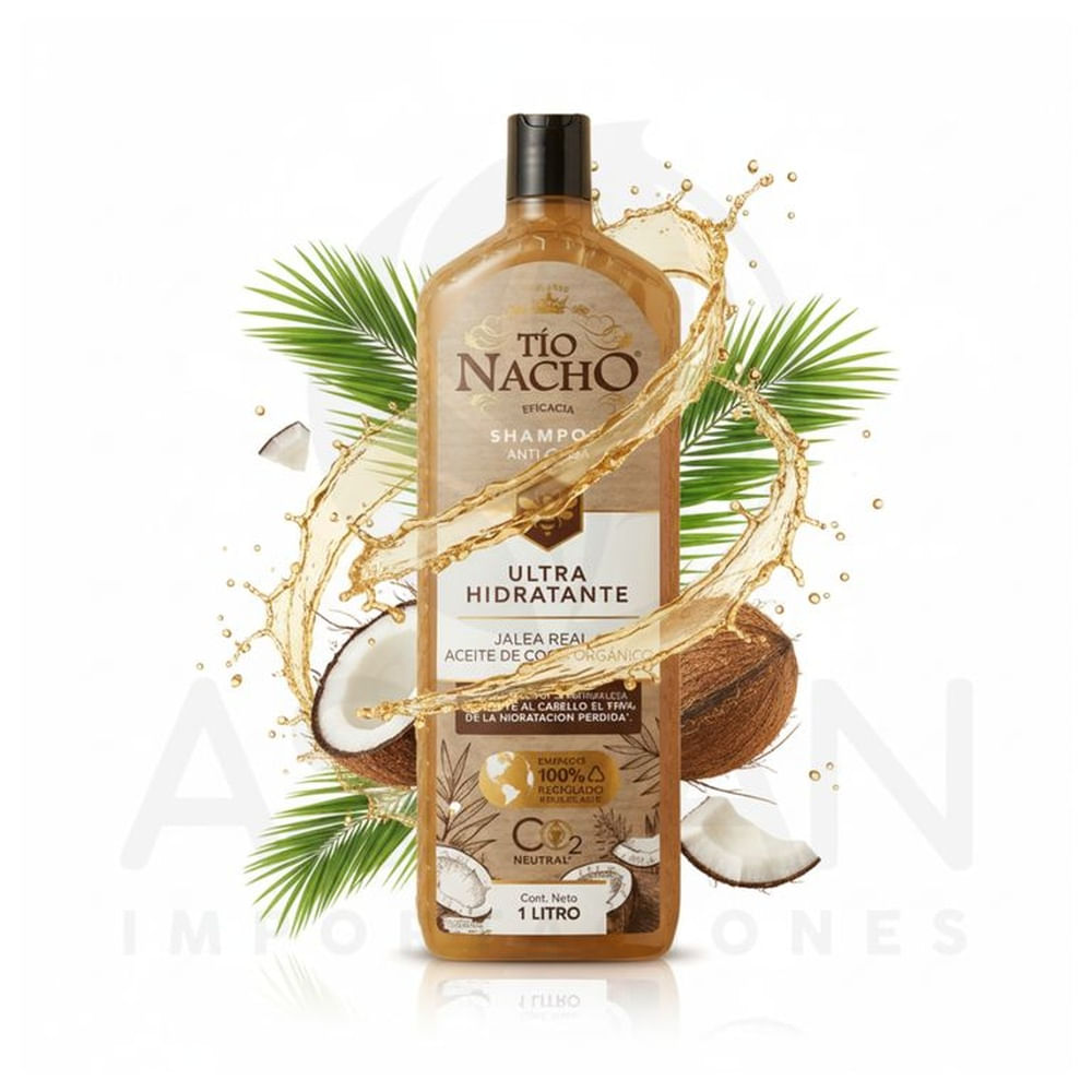 Shampoo Ultra Hidratante Aceite de Coco 1 Lt - TIO NACHO | Oechsle ...
