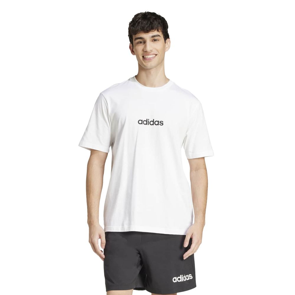Polo Deportivo Adidas Hombre M Lin Sj T Je9000 Blanco | Oechsle.pe ...