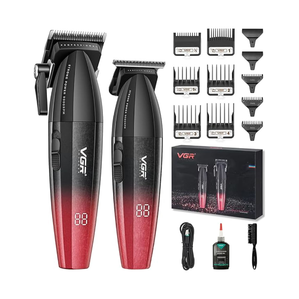 Maquina Barbería Pro Clipper Trimmer VGR V-640 S2 9000 Rpm 5w - Oechsle