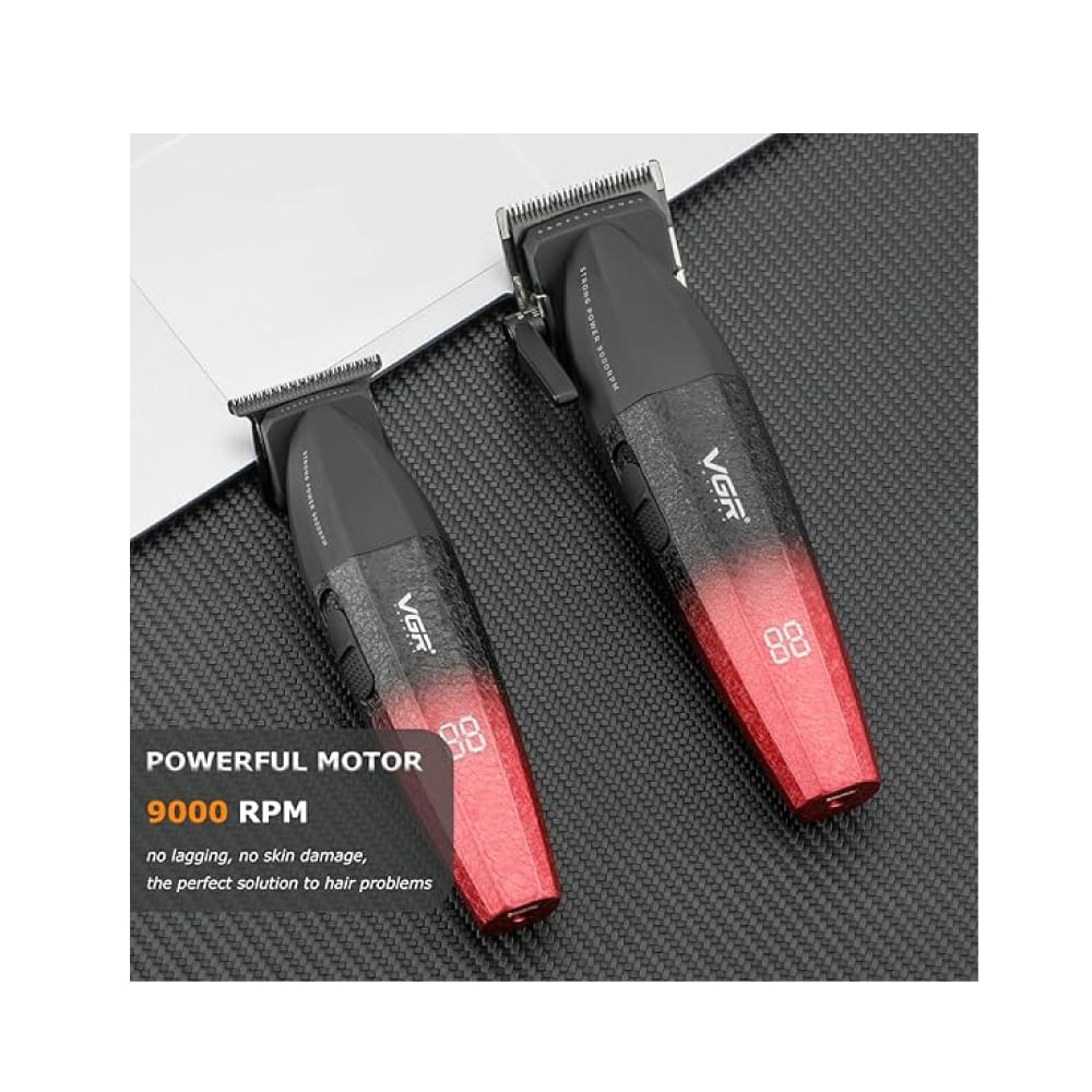 Maquina Barbería Pro Clipper Trimmer VGR V-640 S2 9000 Rpm 5w - Oechsle