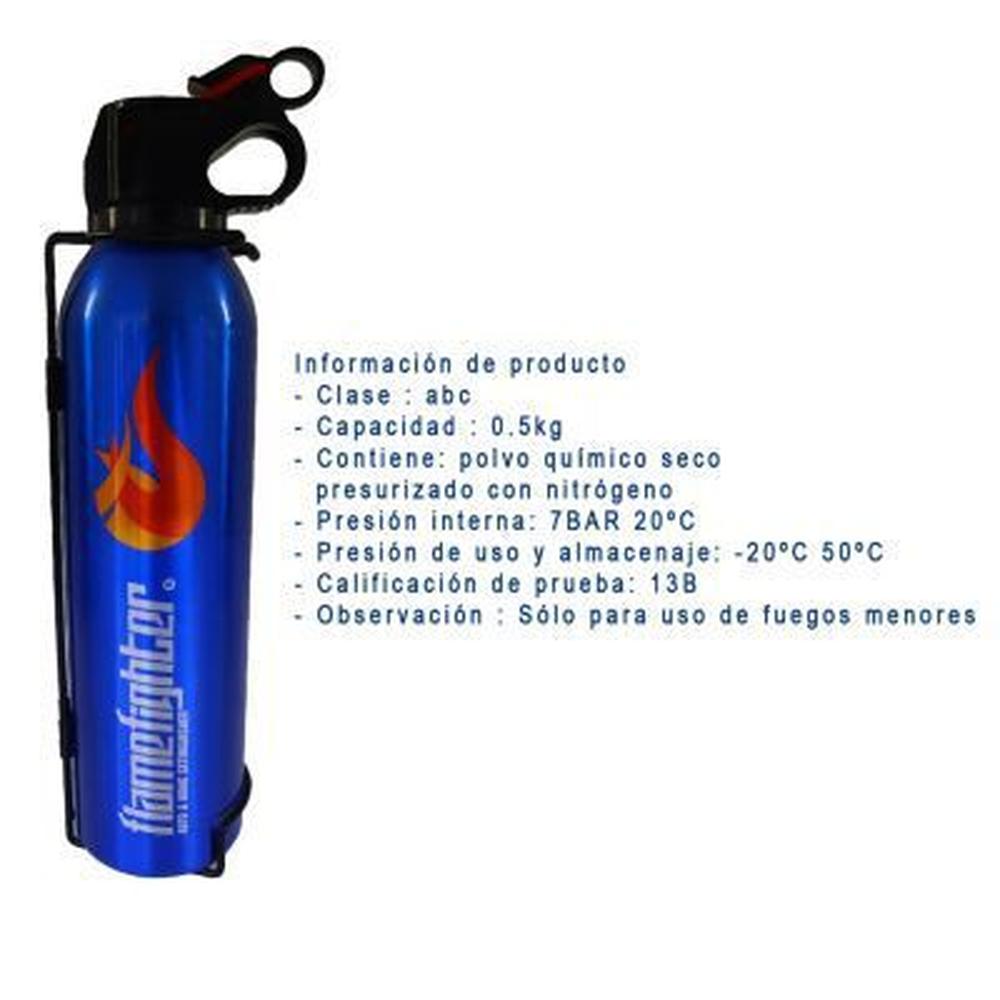 Extintor Deportivo para Carro PQS 0.5kg brackets Azul - Oechsle