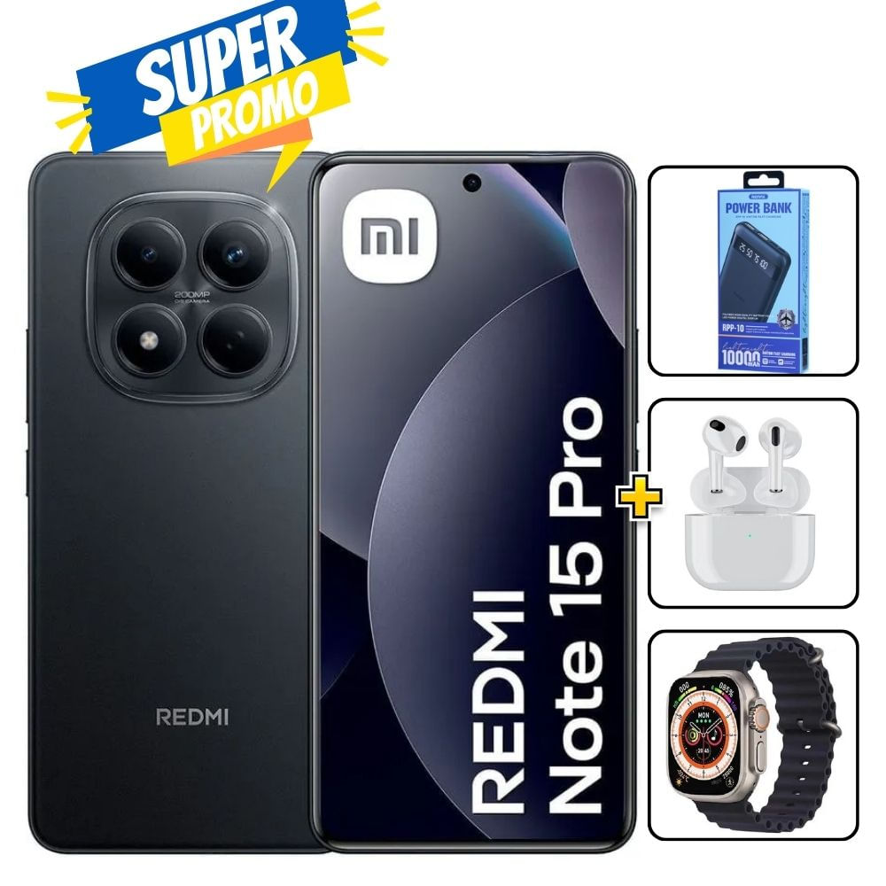 Xiaomi Redmi Note 15 Pro 4g 256gb Negro Cargador 10000mah Audifonos