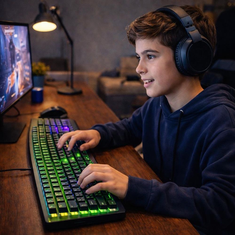Teclado Gamer Mecánico HAVITKB893L SP RGB USB Switch Lineal Azul Negro ...